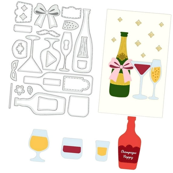 HYKE Embossing Stencil, Goblet, Embossed Template for Bow Decorations ...