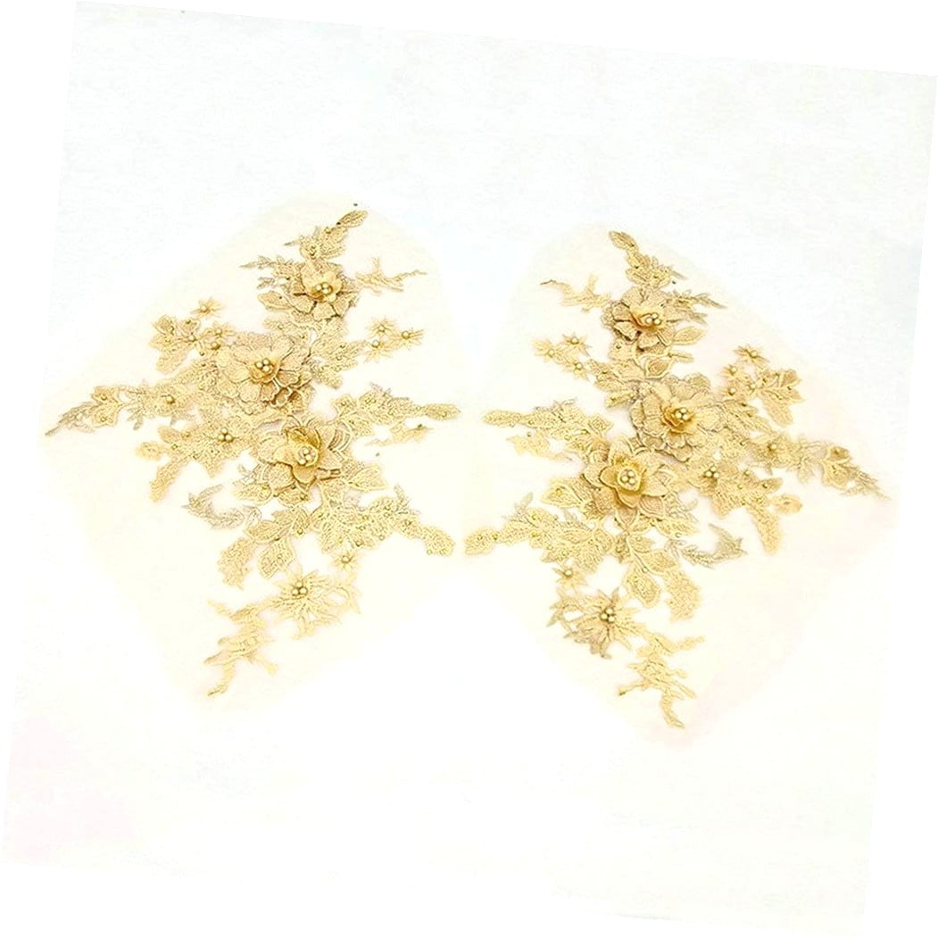 HYKE Embroidered Hot-Drilled -Dimensional Lace Applique 3D Series ...
