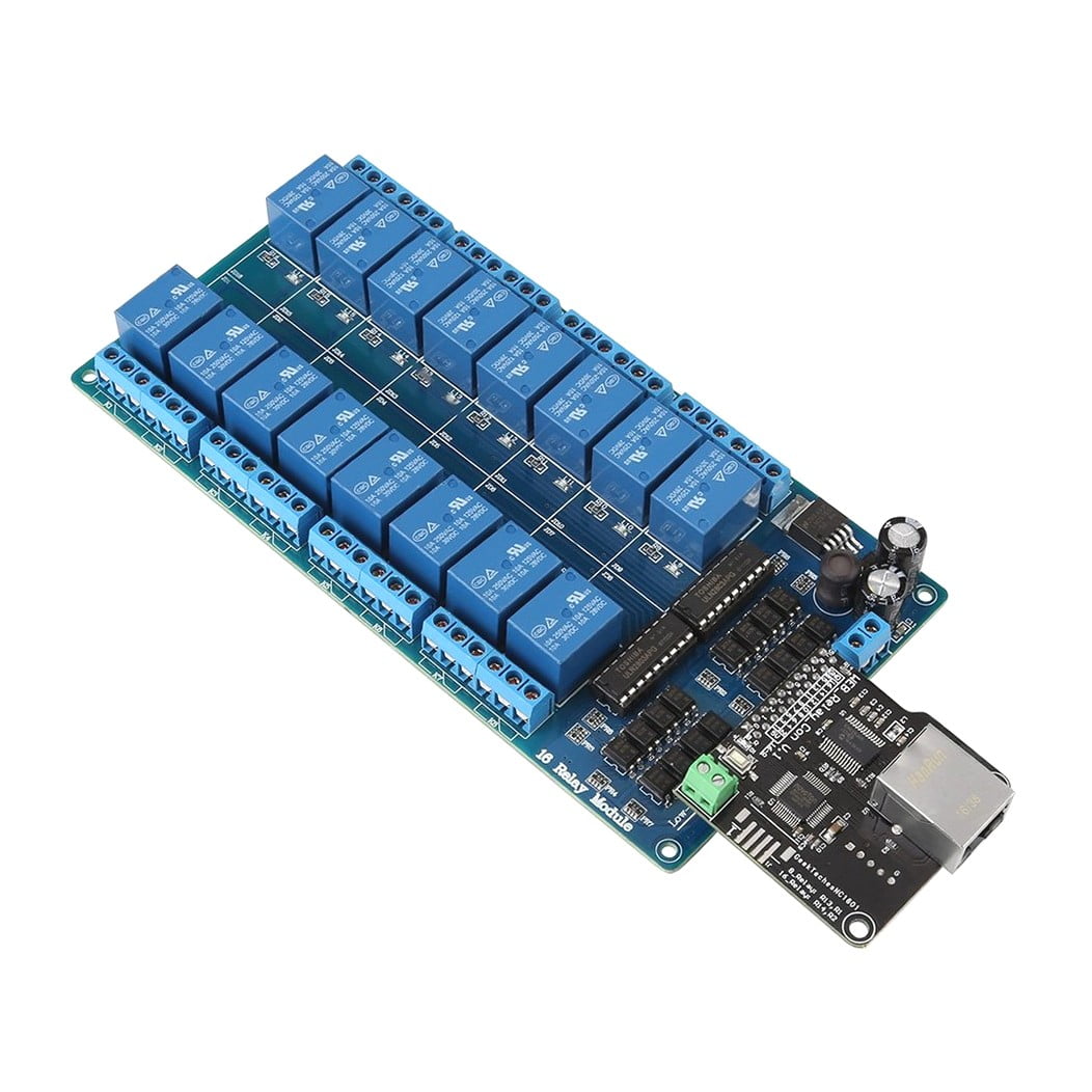 HYKE Ethernet Control 16-Channel Relay RJ45, TCP/IP -Off Output Relay ...