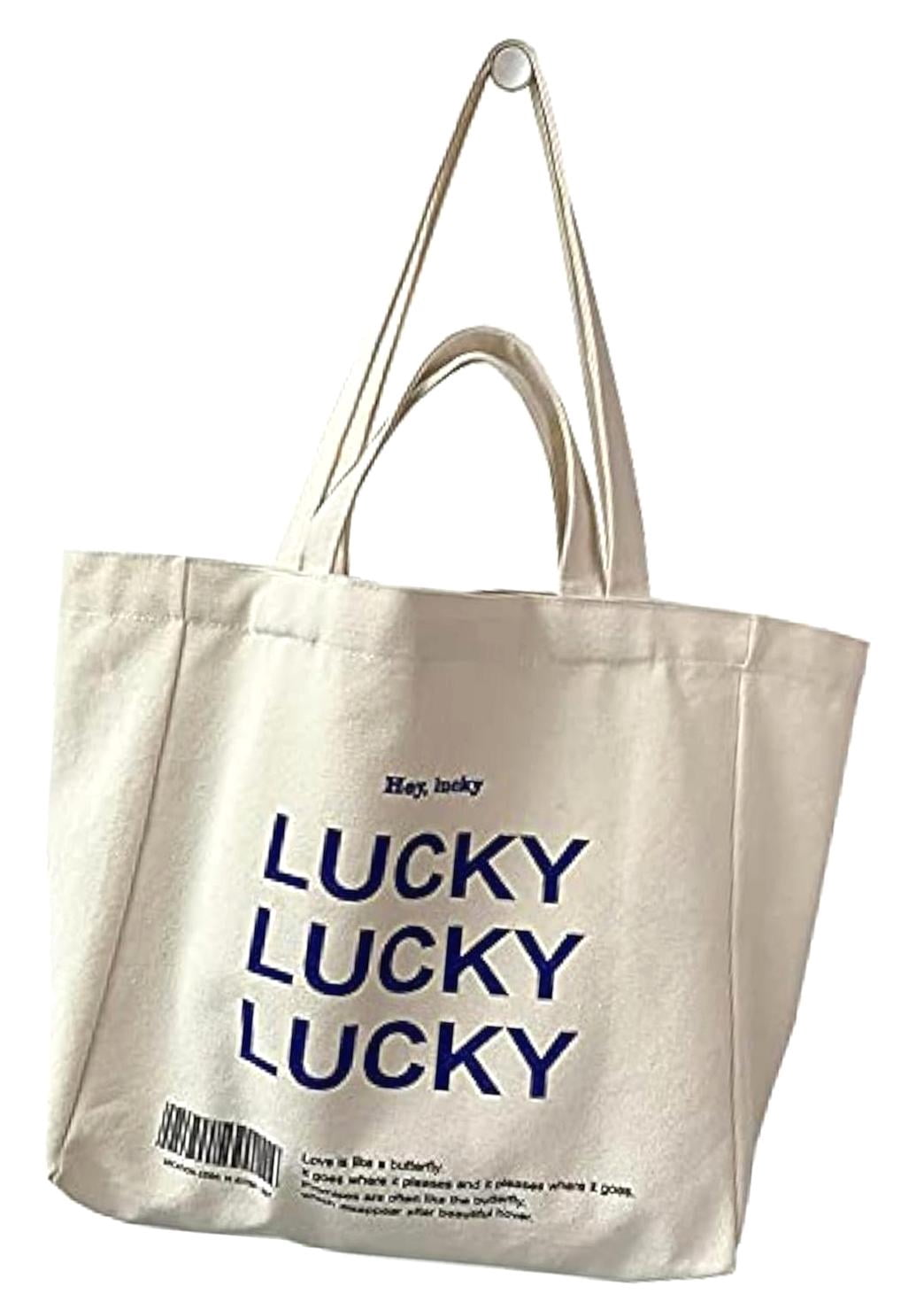 HYKE Everyday Canvas Tote Bag with Interior Pocket, Ideal for Shopping ...