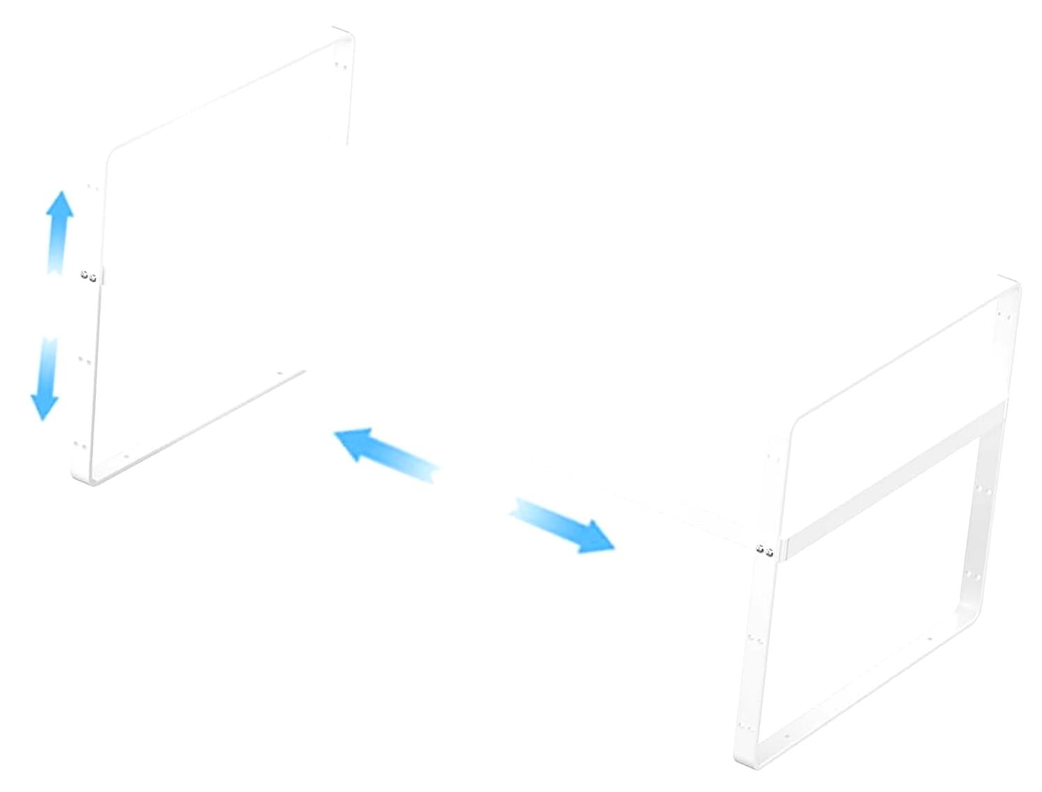 HYKE Expandable Cabinet Shelf Organizers, Stackable Metal Pantry ...