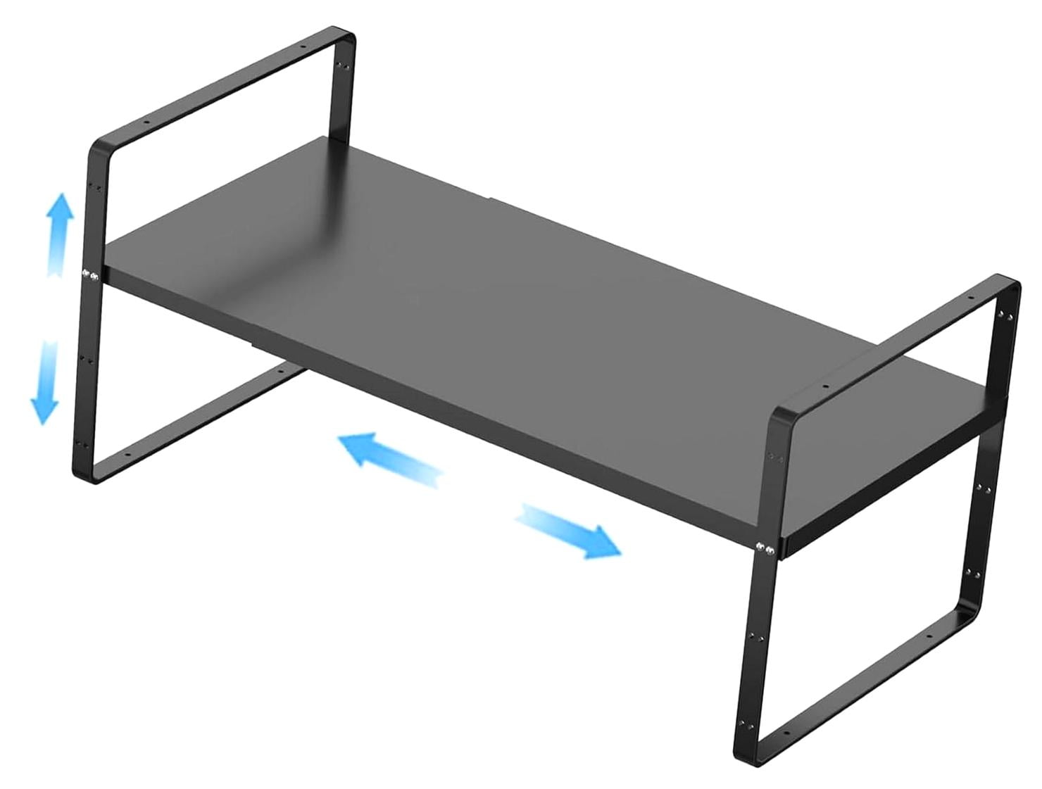 HYKE Expandable Kitchen Cabinet Shelf Organizers, Stackable Metal ...