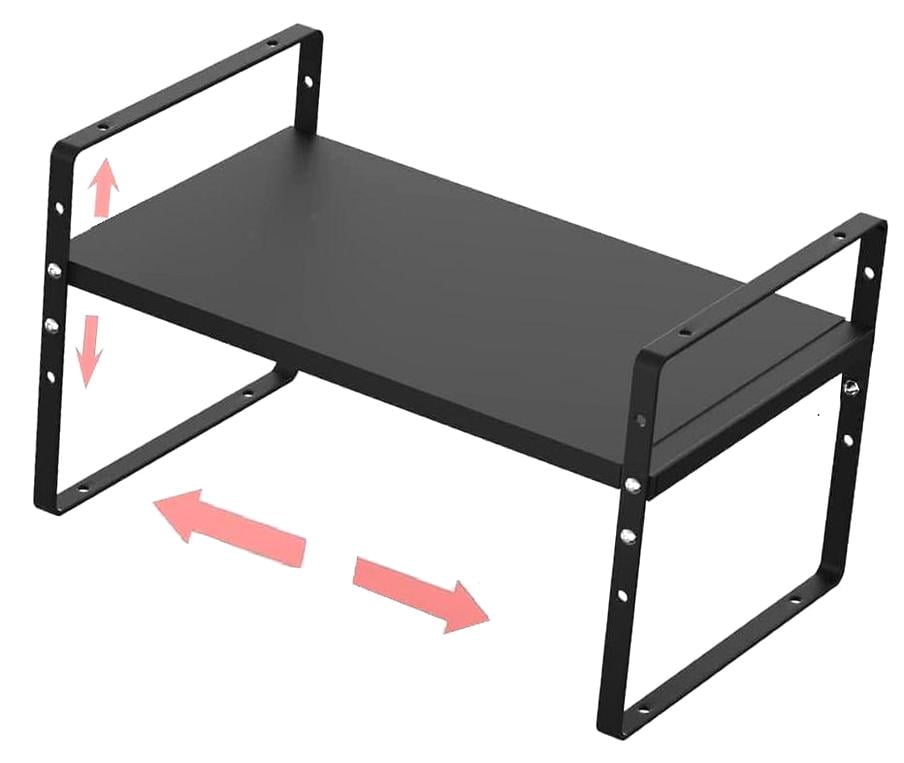 HYKE Expandable Stackable Spice Rack Cabinet Shelf Organizer in ...
