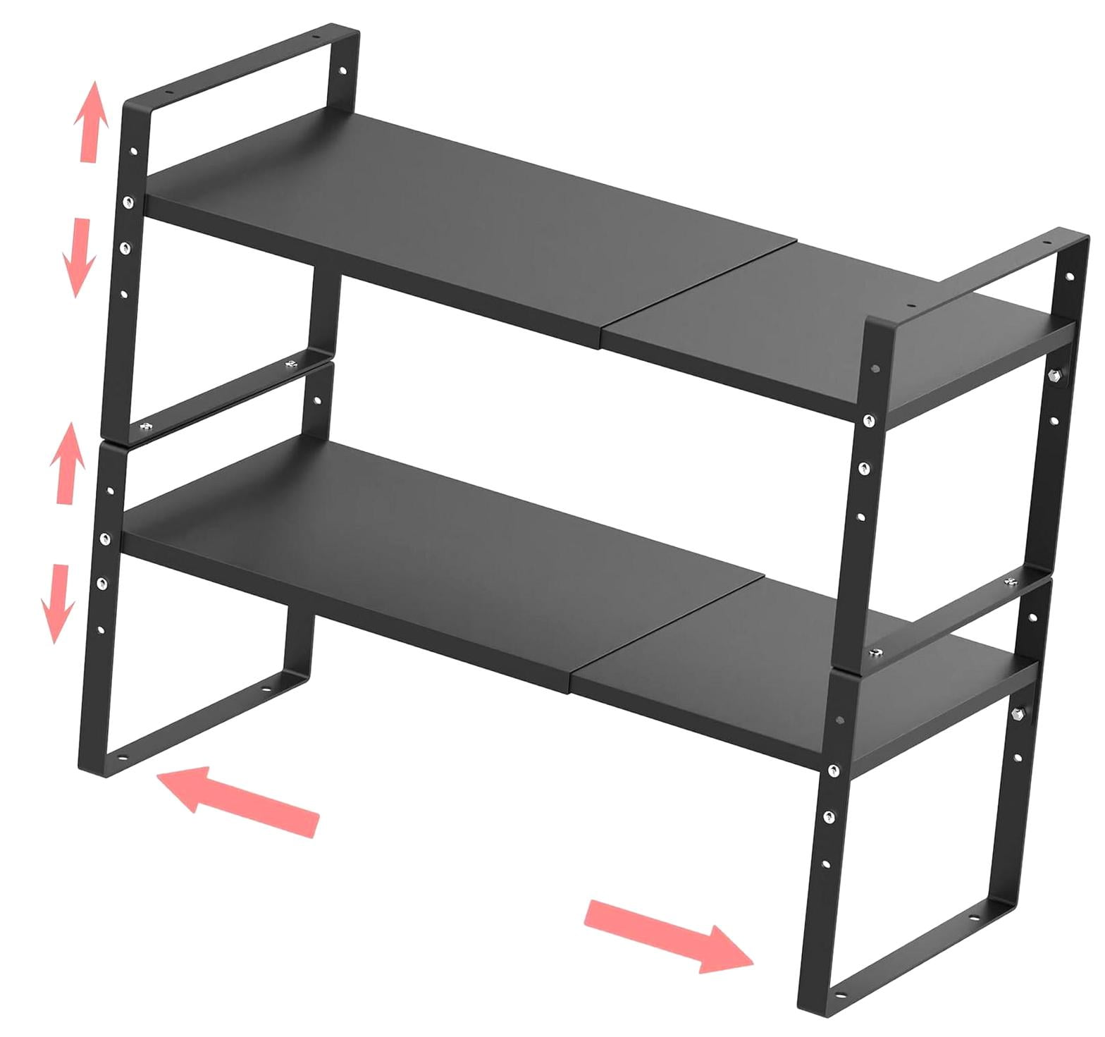 HYKE Expandable Stackable Spice Rack Cabinet Shelf Organizer in ...