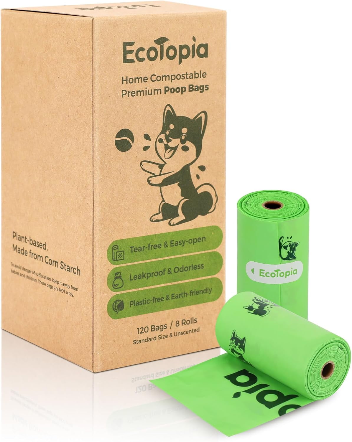 HYKE Extra 20% Thicker Dog Poop Bags (No Tearing ed),100% Certied ...