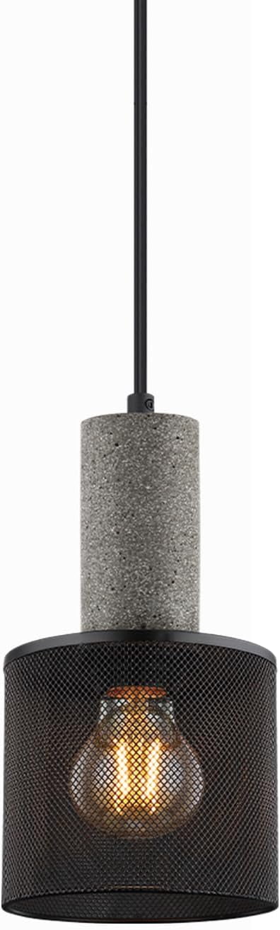 HYKE Farmhouse Black Pendant Lights, Single Mini Adjustable Hanging ...
