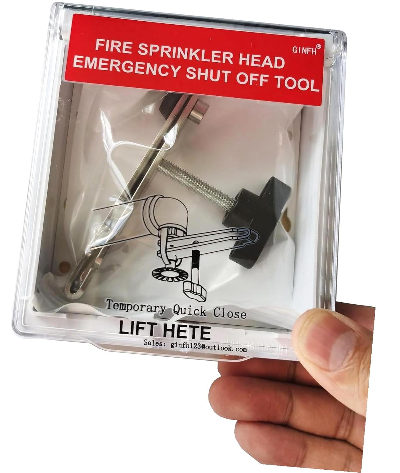 HYKE Fire Sprinkler Deactivation Tool Wall Enclosure For Unintended ...