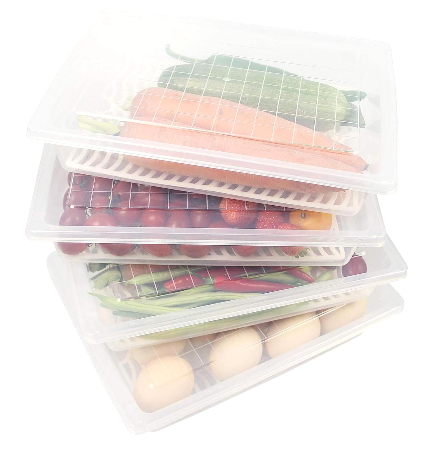 HYKE Food Storage Container, Plastic Food Containers with Removable ...