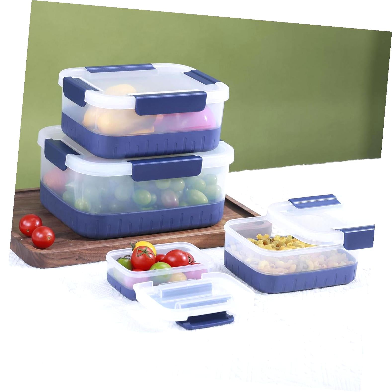 HYKE Food Storage Containers with Leakproof Locking Lids, Stackable ...