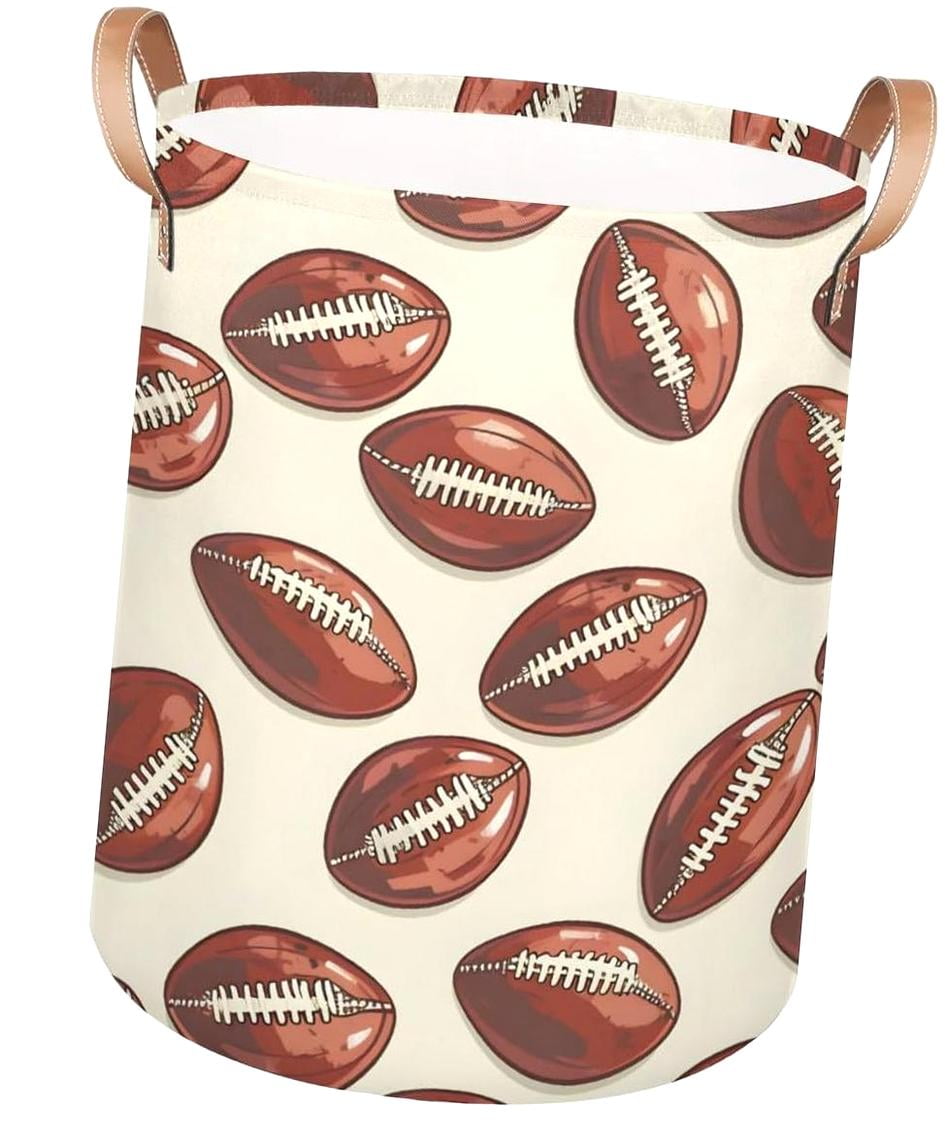 HYKE Football Laundry Basket Beige Soccer Ball Large Laundry Hamper ...