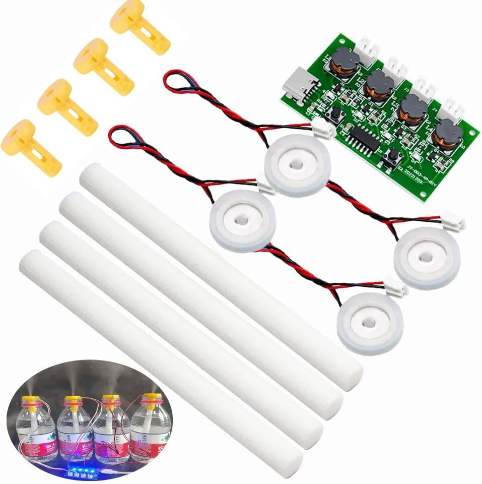 HYKE Four Spray Humidier Module Type-C USB Mini Humidier DIY Kits Mist Maker and Driver Board 4 ...