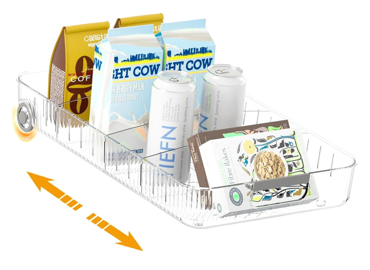 HYKE Fridge Organizer Pull Out Refrigerator Organizer and Storage ...