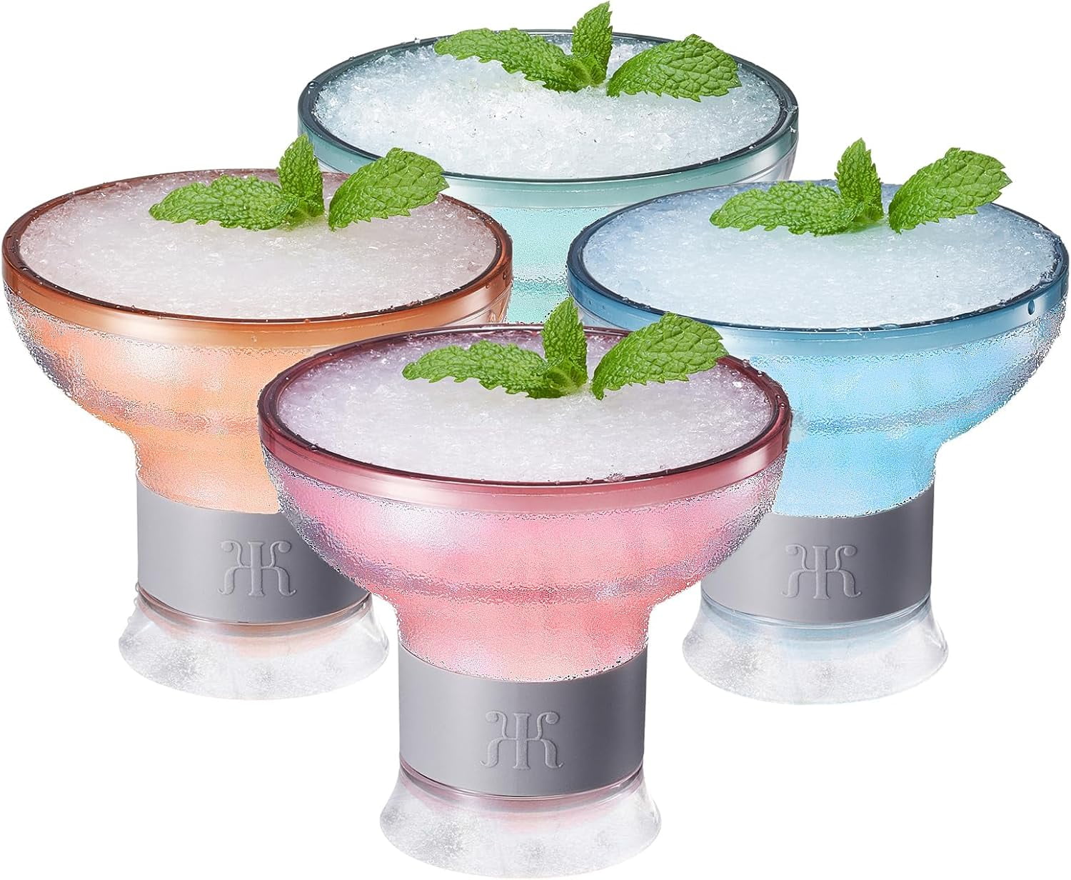 HYKE Frozen Margarita & Cocktail ller Glasses | Set of 4 | Cooling Cups ...