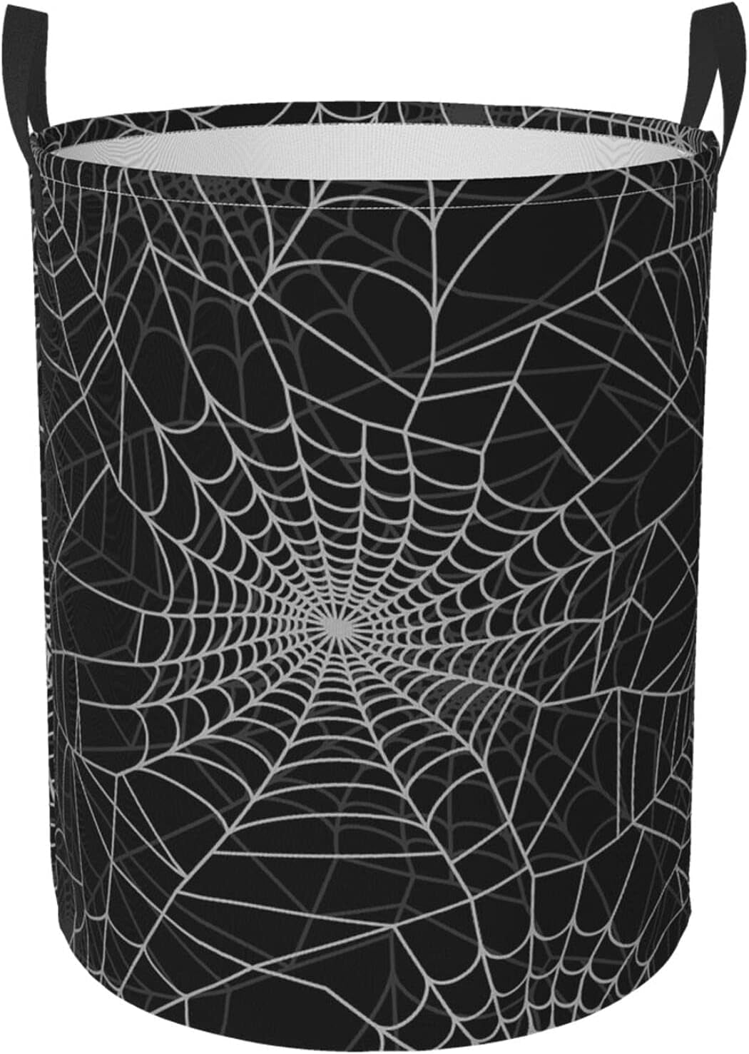 HYKE Funny Halloween Spider Web Collapsible Laundry Basket with Handle ...
