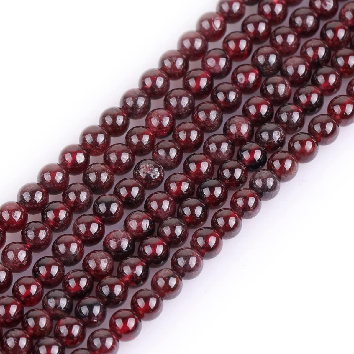 HYKE GEM-Inside 4mm Gemstone Smooth Round Stone Loose Beads Stone for ...