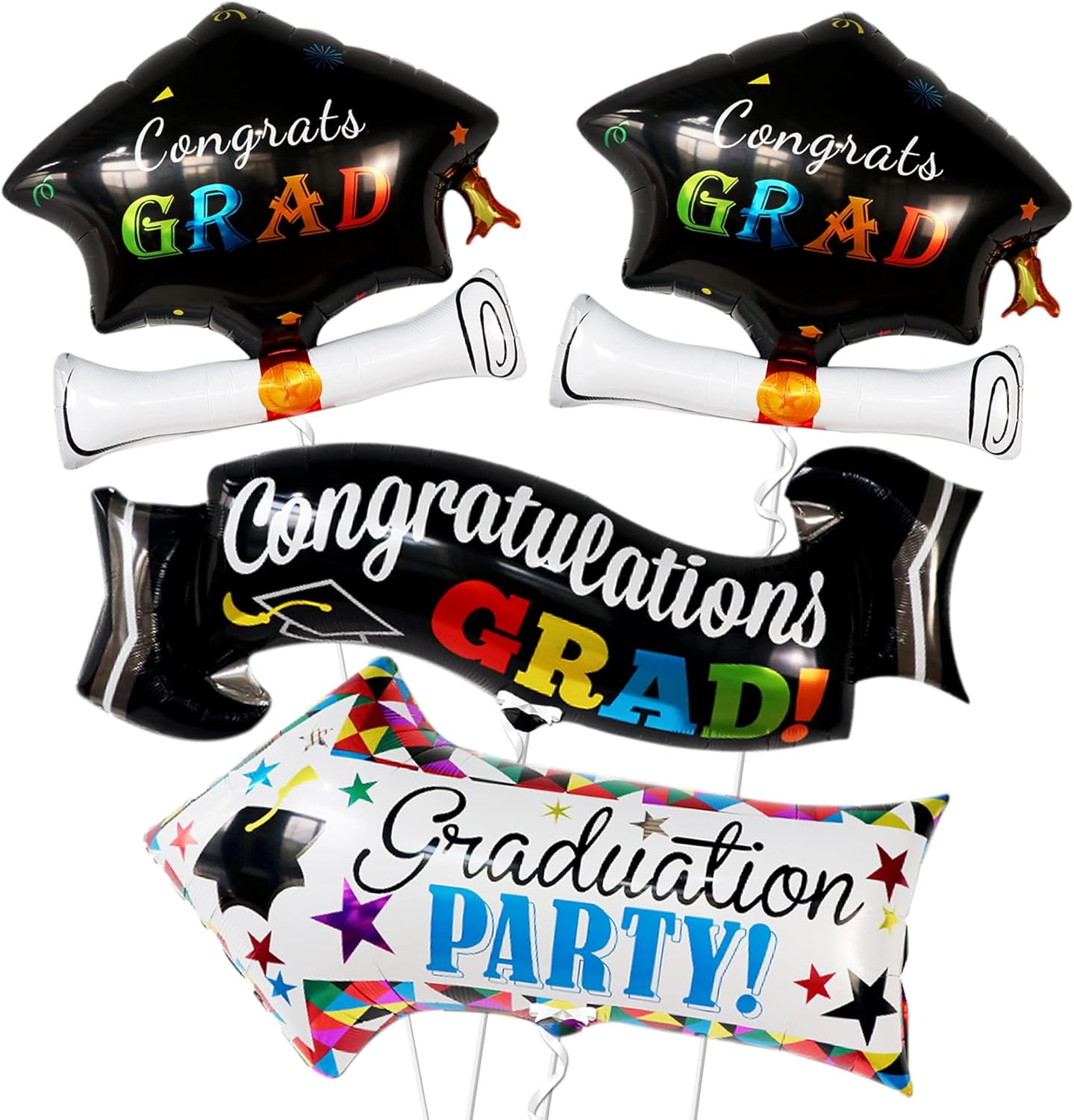 HYKE , Graduation Cap Balloon - Large, 38 Inch | Congratulations ...
