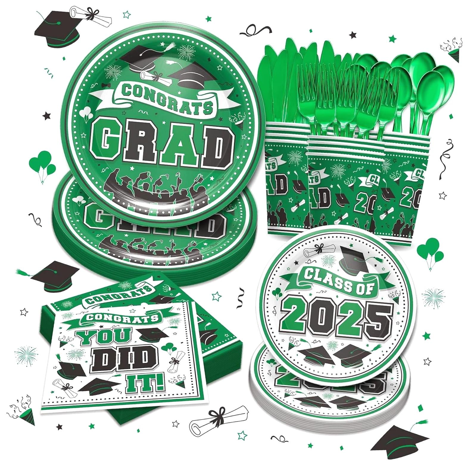 HYKE Graduation Decorations Class of 2025 - Graduation Party Supplies ...
