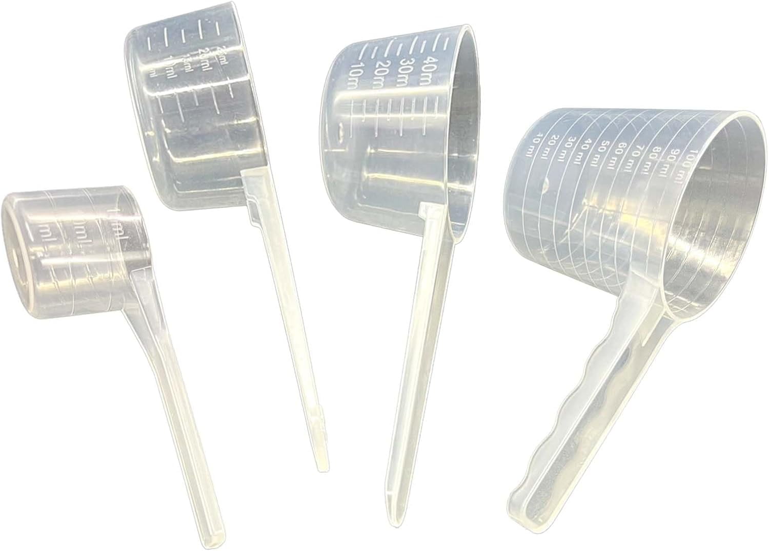 HYKE Gram measuring spoons, 4 Pieces, 15/25/50/100ml Capacity, that can ...