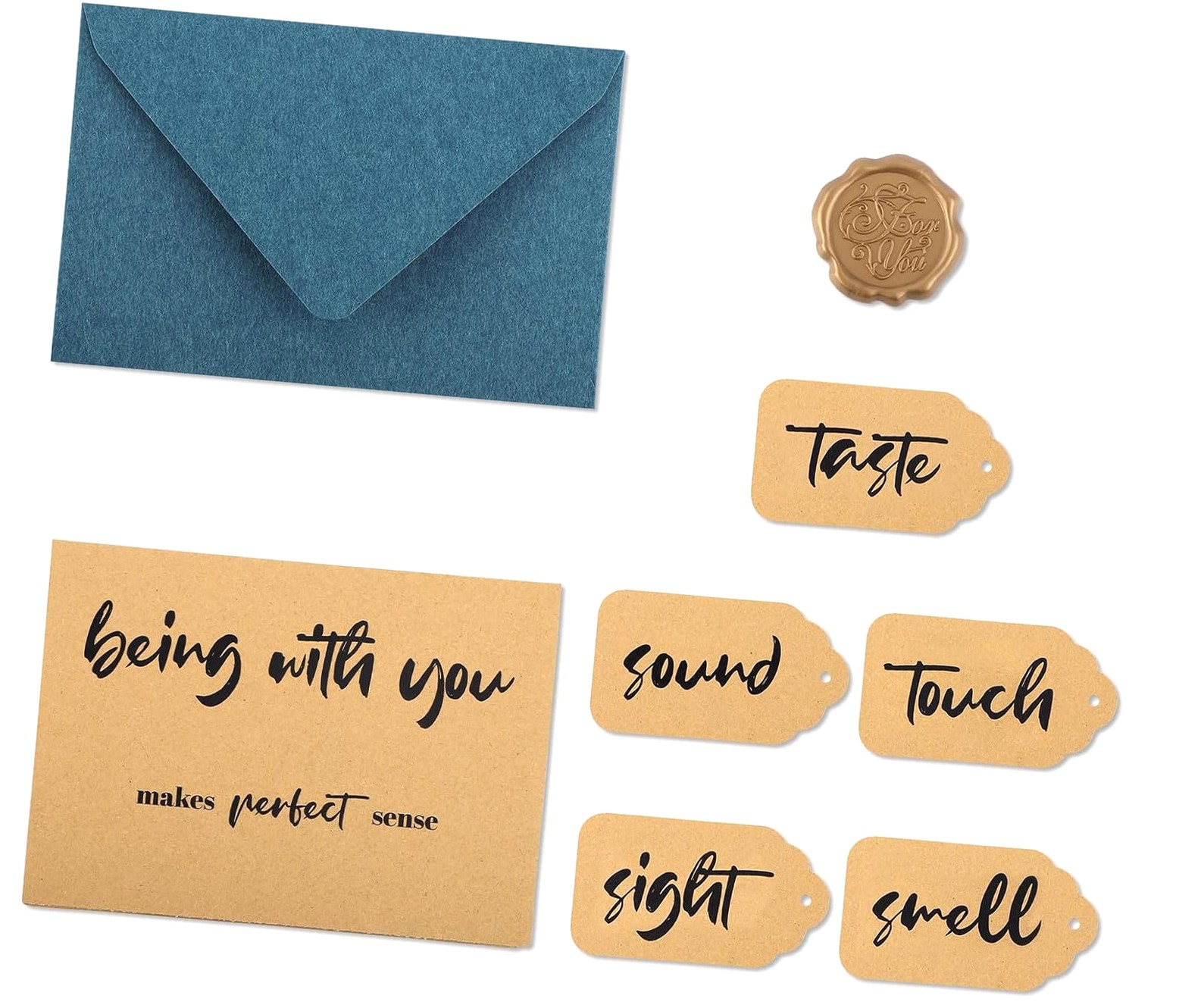 HYKE Greeting Card Set, Tag Paper Ideas for Him Being with You Makes ...