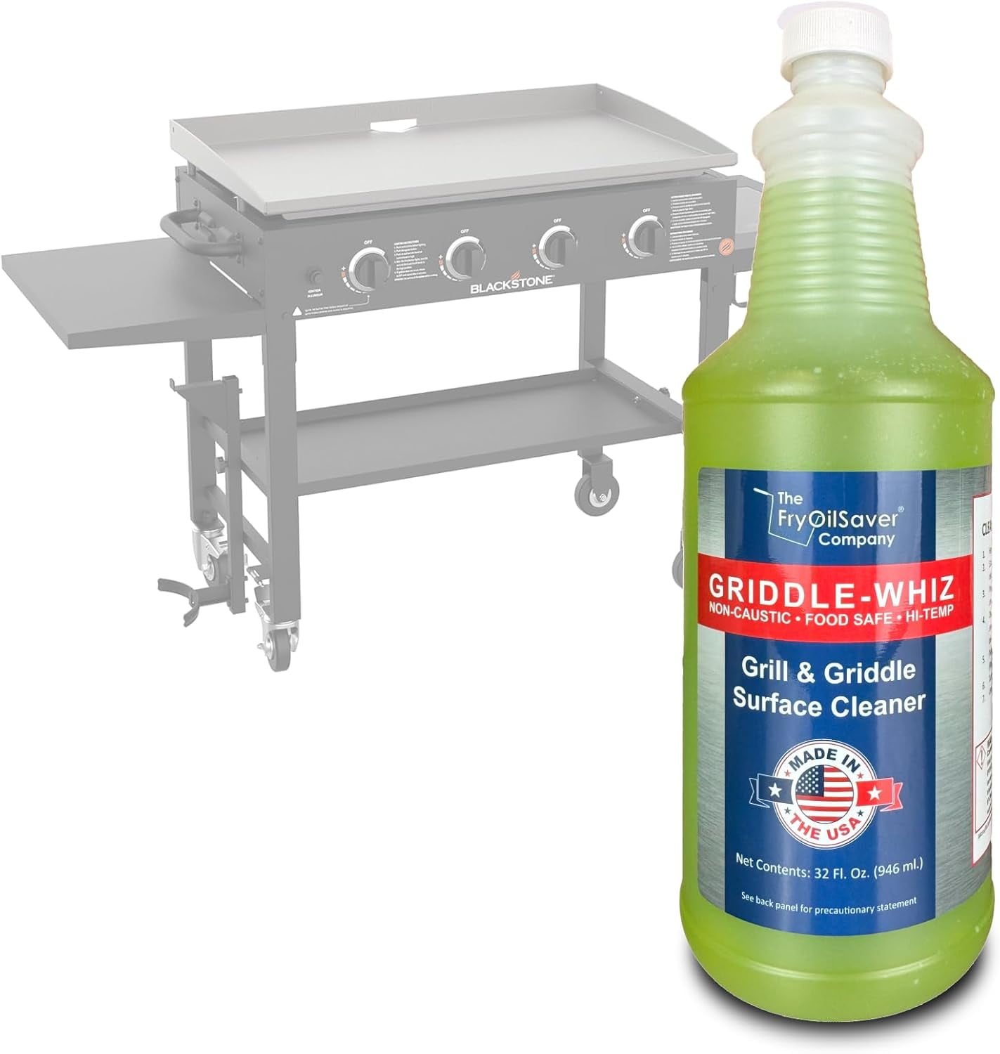 HYKE Griddle-Whiz Grill & Griddle Surface Cleaner, Removes Grease, Food ...