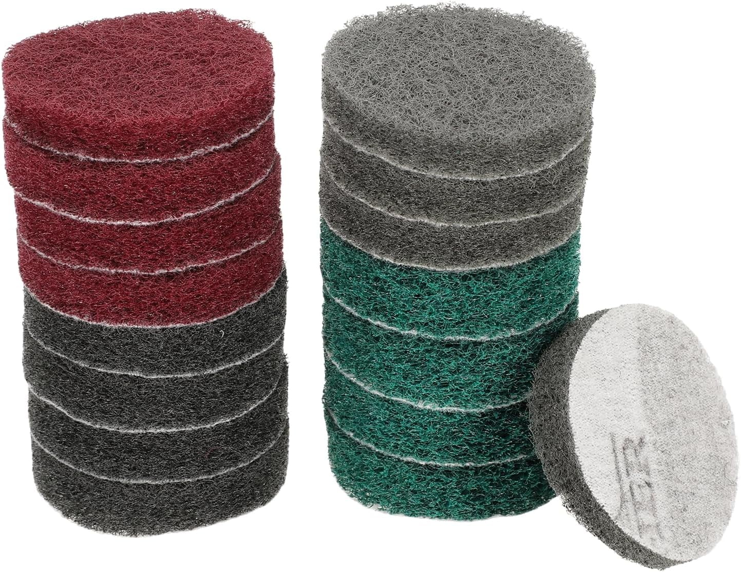 HYKE HARNGTON 4pcs Scrubber Scouring Pads 180 400 800 1200 Grits 2 Inch ...