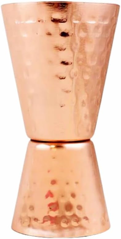 HYKE Hammered Cor Double Jigger, 1 Ounce/2 Ounce Cor Shot Glass - The ...