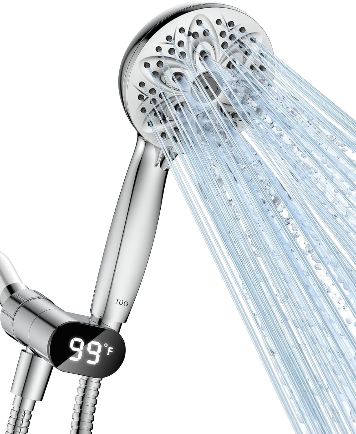 HYKE Handheld Shower Head with LED Display Temperature - High Flow ...