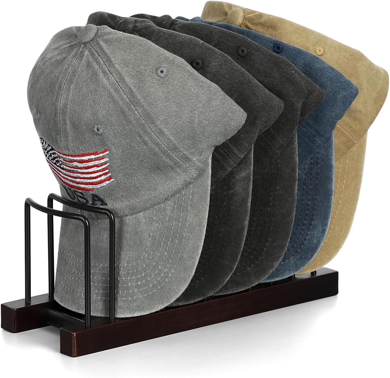 HYKE Hat Organizer for Baseball Caps, Hats Holder for 10 Baseball Cap ...