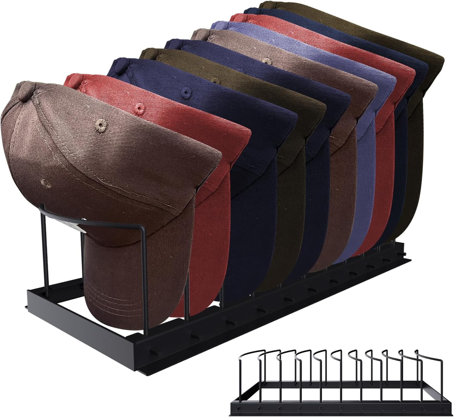 HYKE Hat Organizer for Baseball Caps, Hat Display, Metals Hat Rack ...