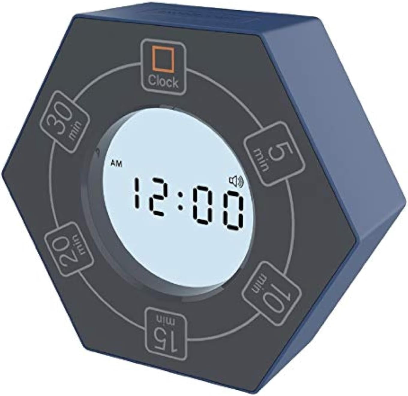 HYKE Hexagon Rotating ductivity Clock, Pomodoro Timer with 5, 10, 15 ...