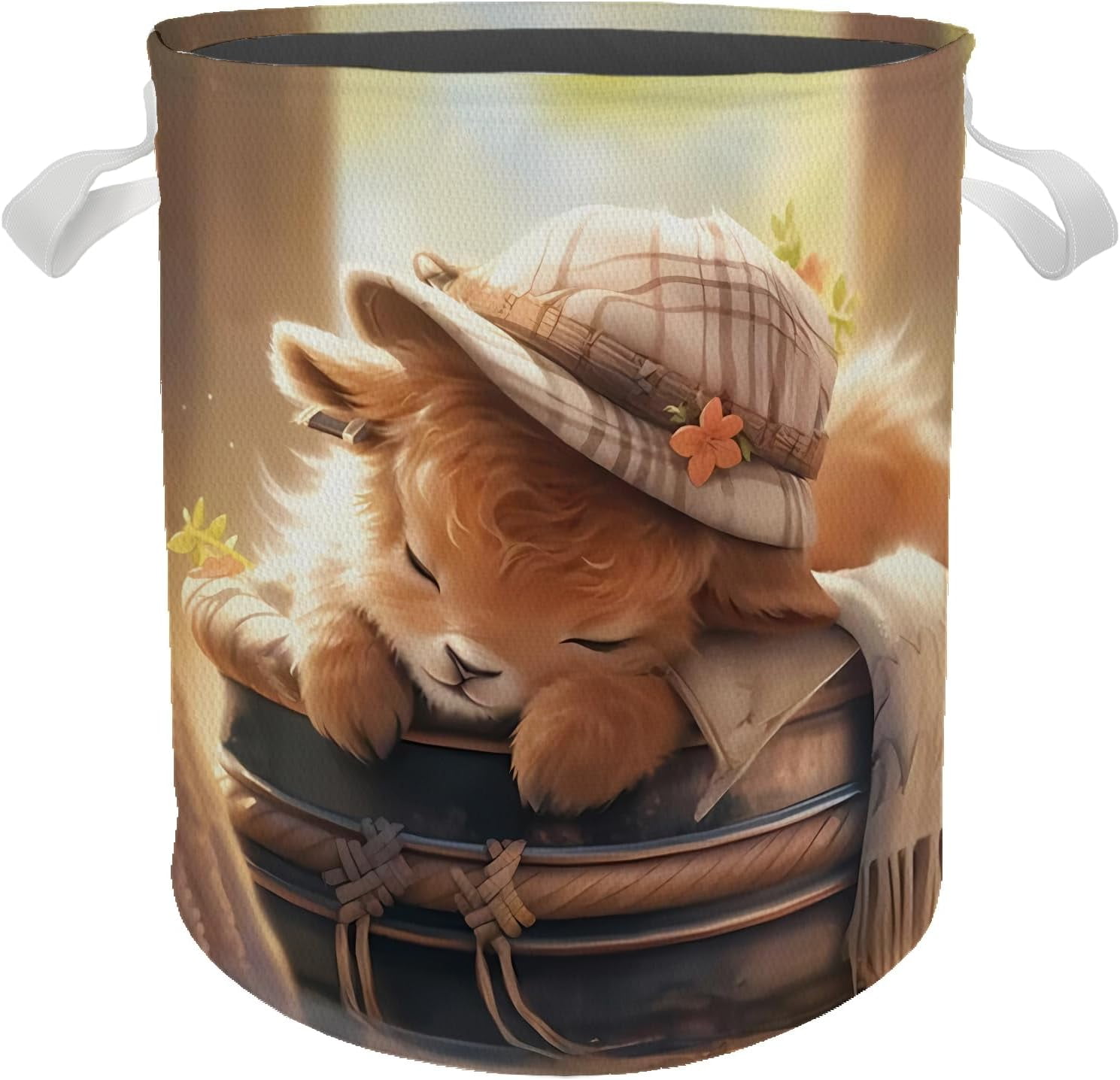 HYKE Highland Cow Landry Basket, Kids Laundry Basket, Baby Cow Nursery ...