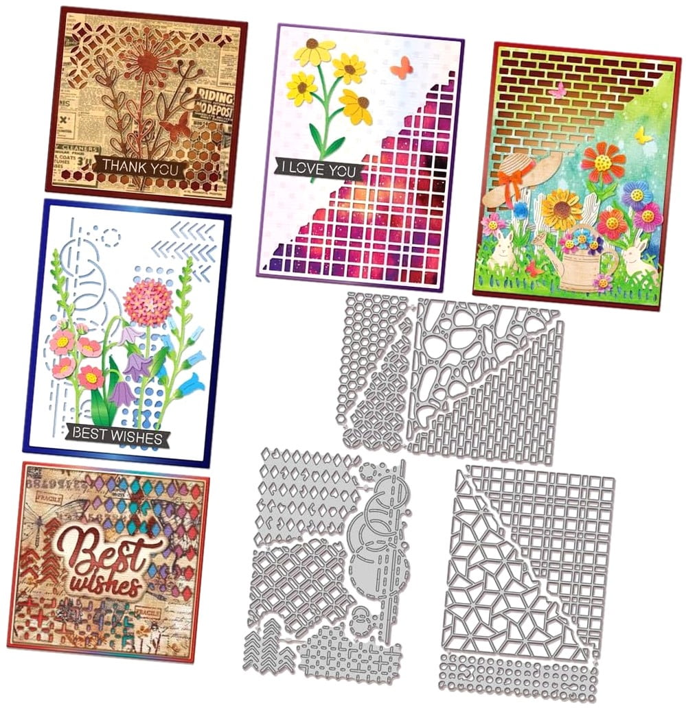 HYKE Hollow Metal Broken Decoration Die Cuts Frame Embossing Templates ...
