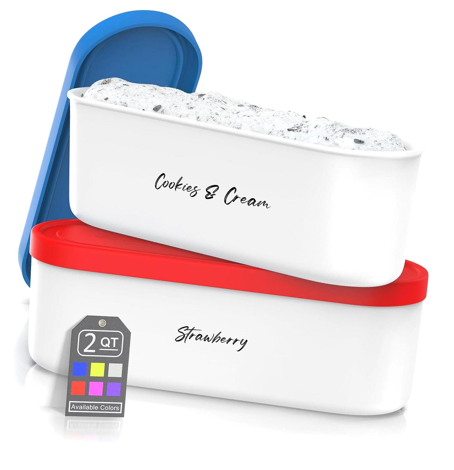 HYKE Ice Containers - 2 Quart Ea. (Set of 2) - Premium Freezer Storage ...