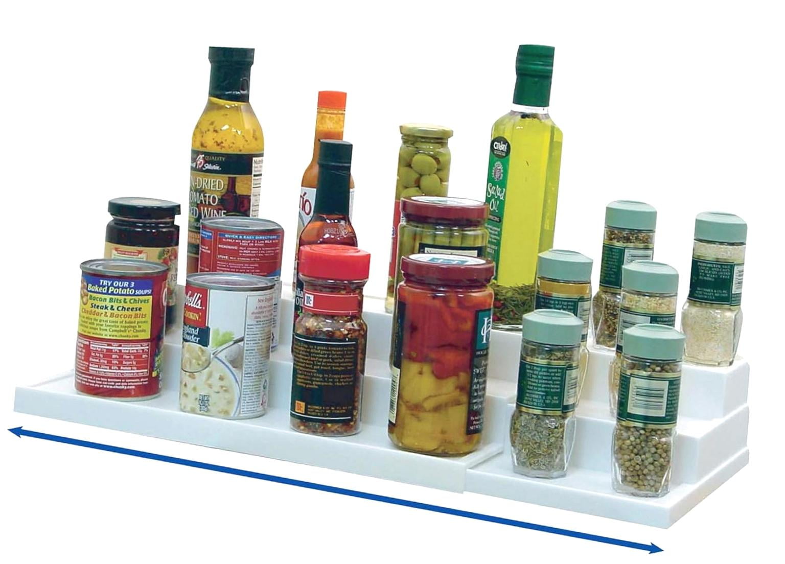 HYKE Industries Expandable 3 Tier Shelf for Spice and Seasoning Jars ...
