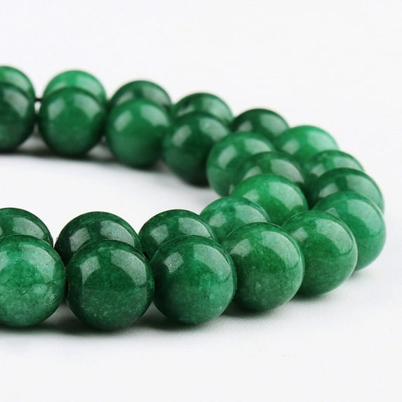 Bybiment Jade Beads for Jewelry Making Stone Beads Gemstone Beads for , 10mm Round Loose Beads ...