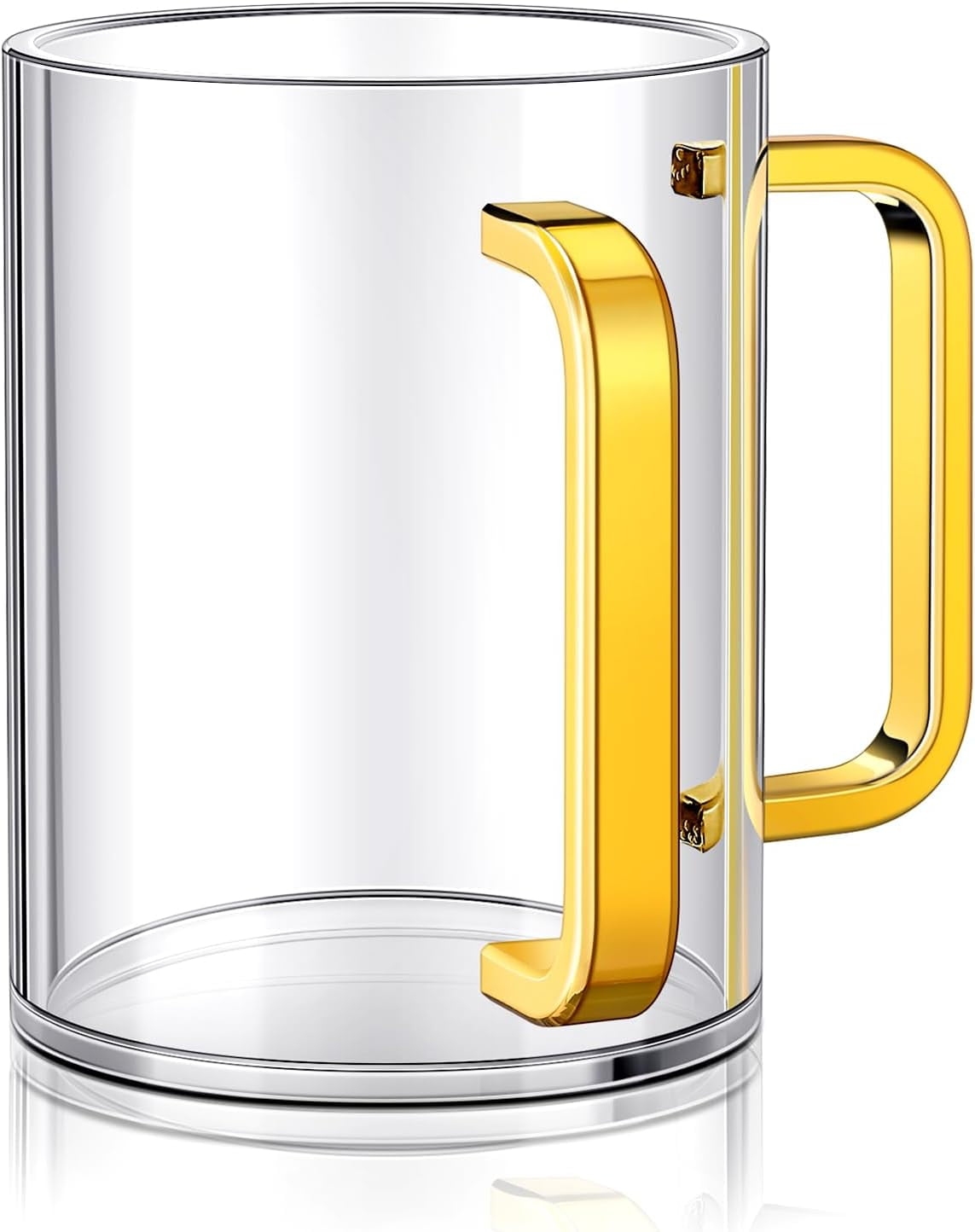 HYKE Judaica Hand Washing Cup with Dual Handles 5" Acrylic Clear Negel ...