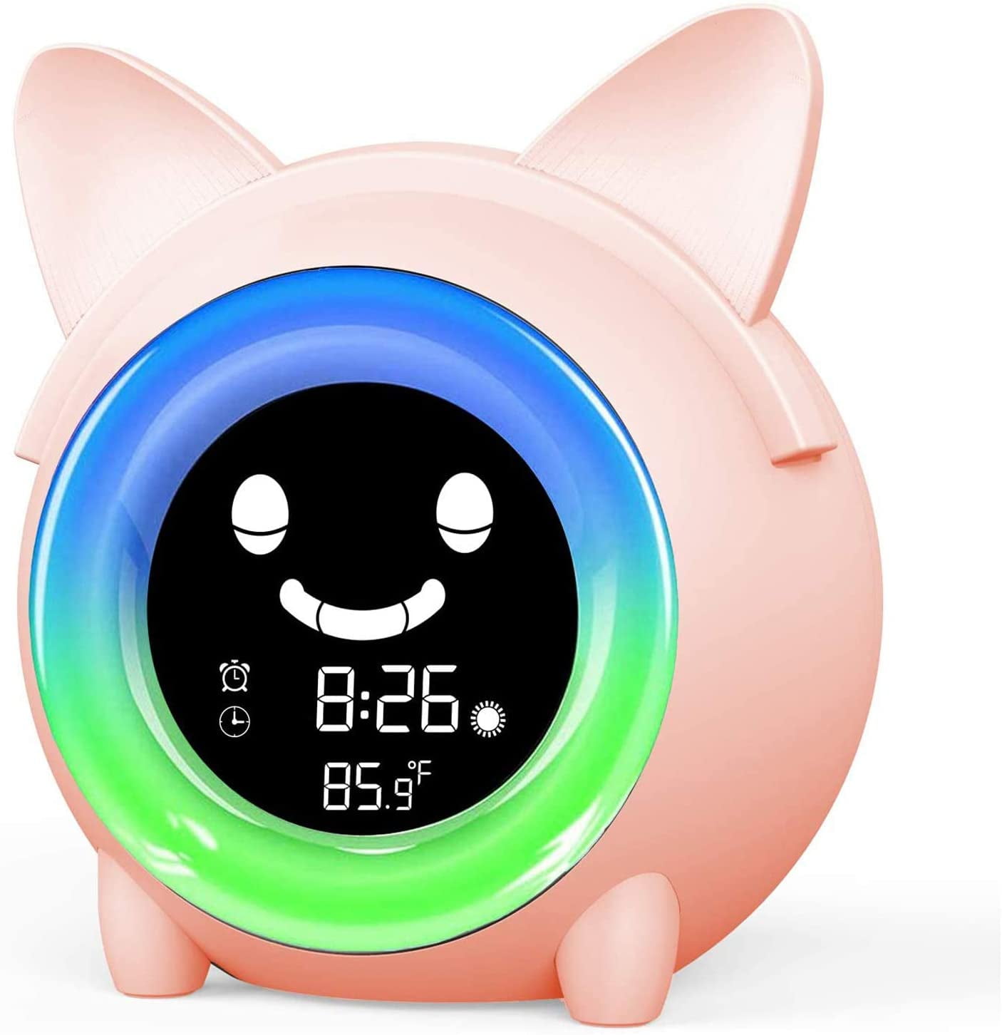 HYKE Kids Alarm Clock, Toddlers Sp Training Clock with Night Light ...