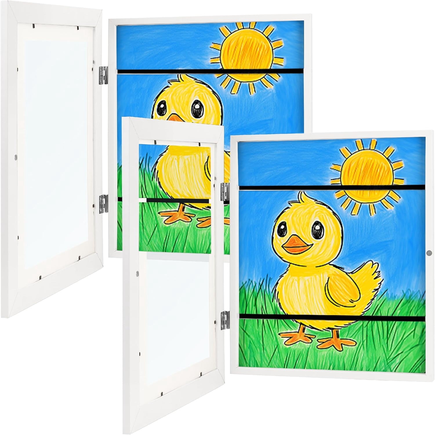 HYKE Kids Artwork Frames Changeable - Front-Opening to Display & Store ...