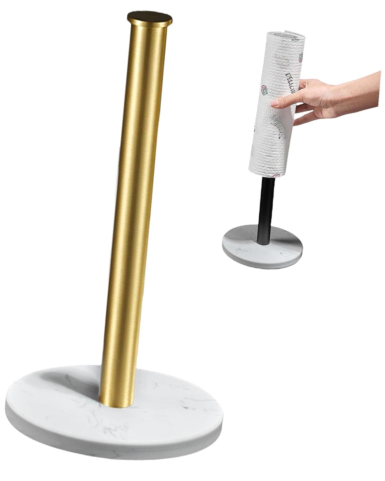 HYKE Kitchen Roll Holder Free Standing with Base, Stainless Steel ...