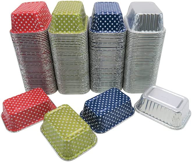HYKE KitchenDance Disposable Aluminum Mini Loaf Pans without Lid - 6 ...