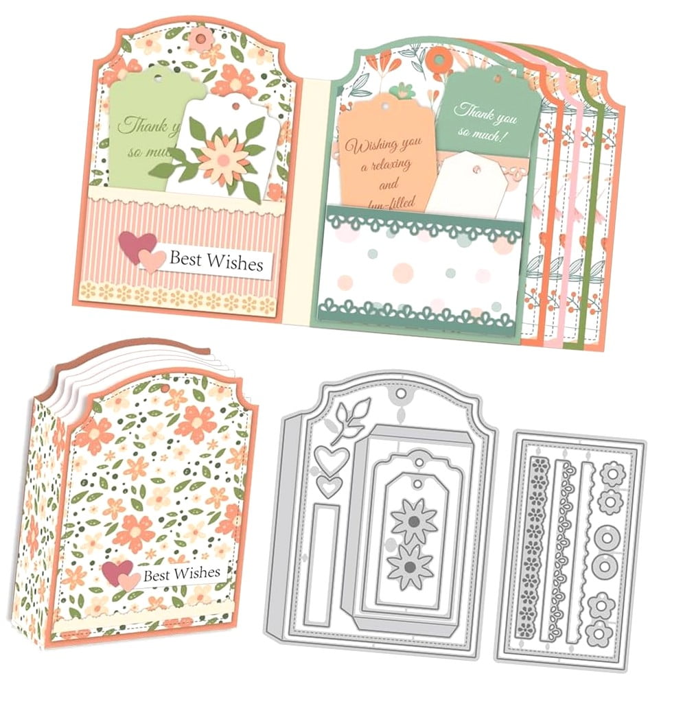 HYKE Label Die Cuts for Card Making, Frame Carbon Steel Die Cuts ...