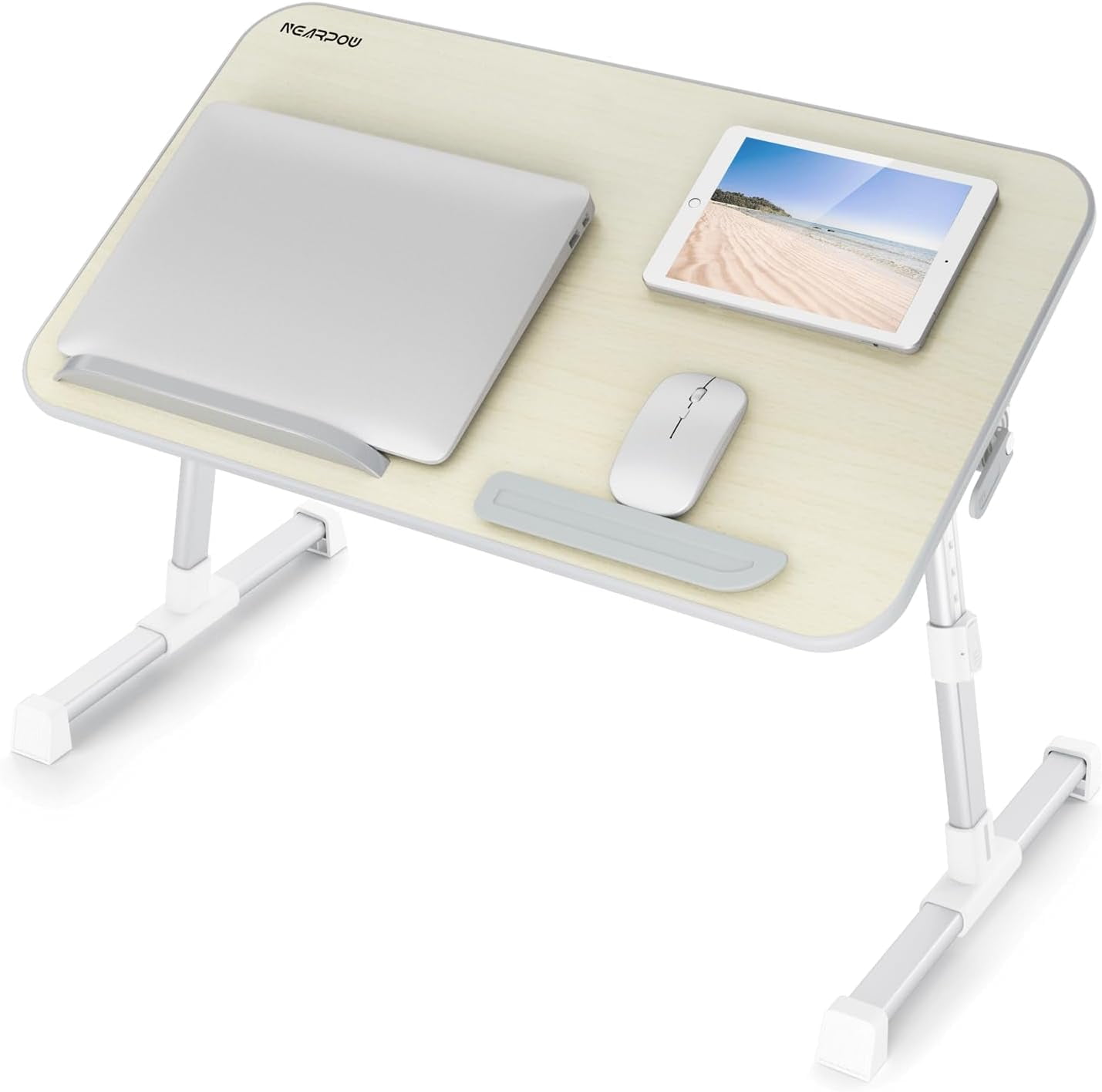 HYKE Laptop Bed Tray Table, Adjustable Laptop Bed Stand, Portable ...