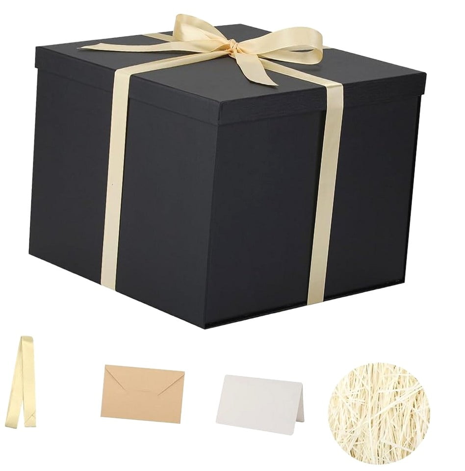 HYKE Large Box with Lid 12.5x12.5x10 Inches, Packaging Boxes for ...