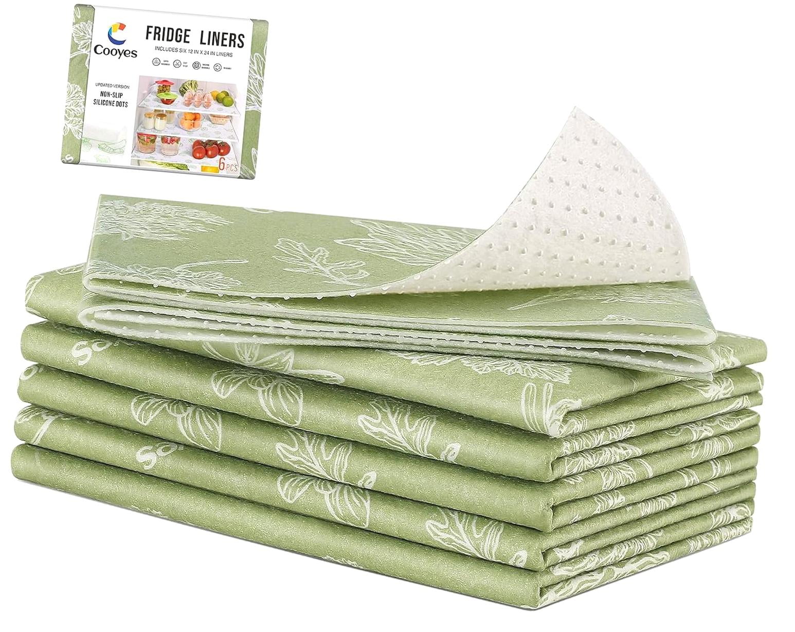 HYKE Large Fridge Liners for Refrigerator, 17.7" × 36", Drawer & Shelf ...