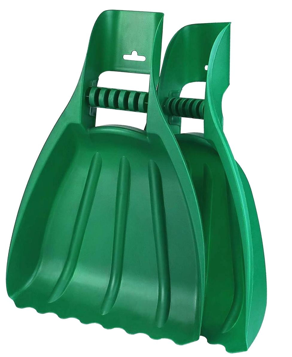 HYKE Large Leaf Scoops and Hand Rake Claw, Ergonomic Hand Held Garden ...