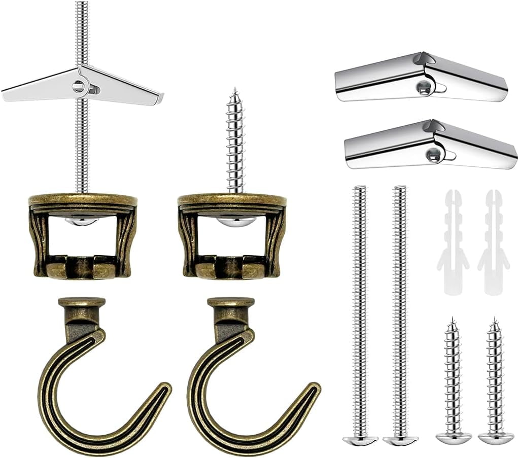 HYKE Large Swag Ceiling Hooks for Hanging Plants Heavy Duty Swivel Hook ...