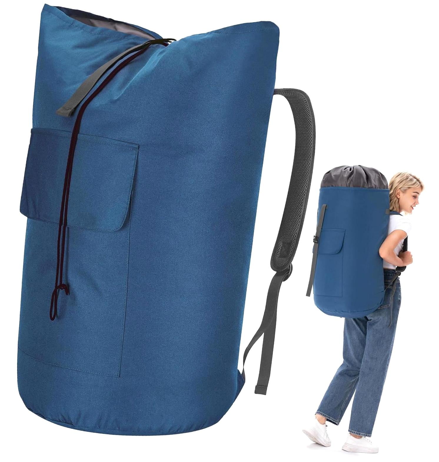 HYKE Laundry Bag Extra Large , 115L Laundry Backpack with Padded ...