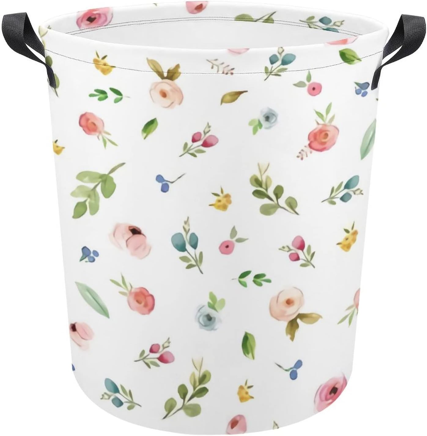 HYKE Laundry Basket Woodland Flowers Pink Peach Blush Blue Floral ...