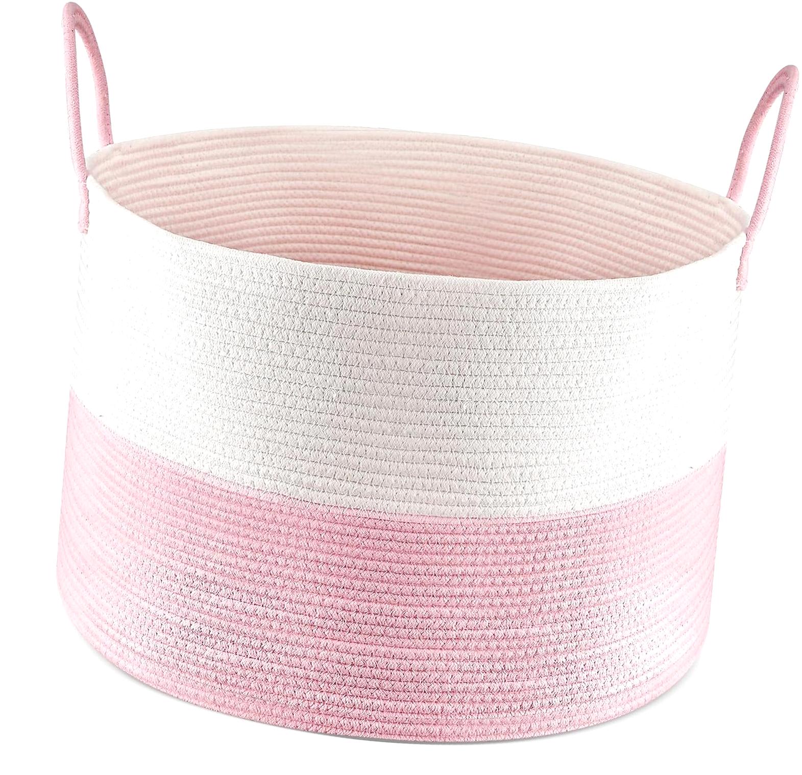 HYKE Laundry Hamper Blanket Basket Living Room,Woven Baskets for ...