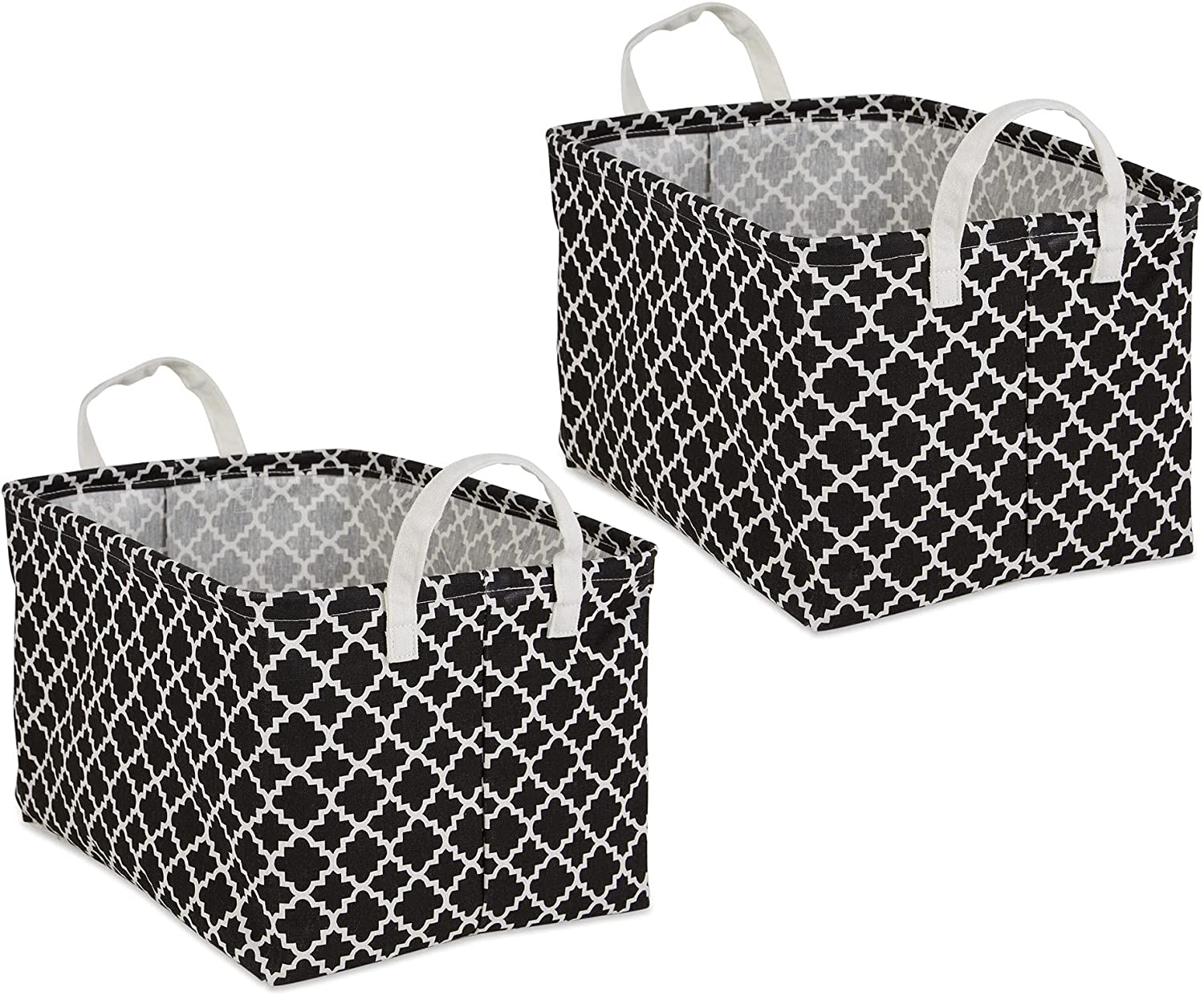 HYKE Laundry Storage Collection, PE Coated Collapsible Bin with Handles ...